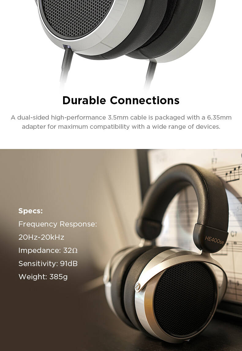 Hifiman HE400SE, Open Back Headphones (Stealth Magnet/ Non-Stealth ...