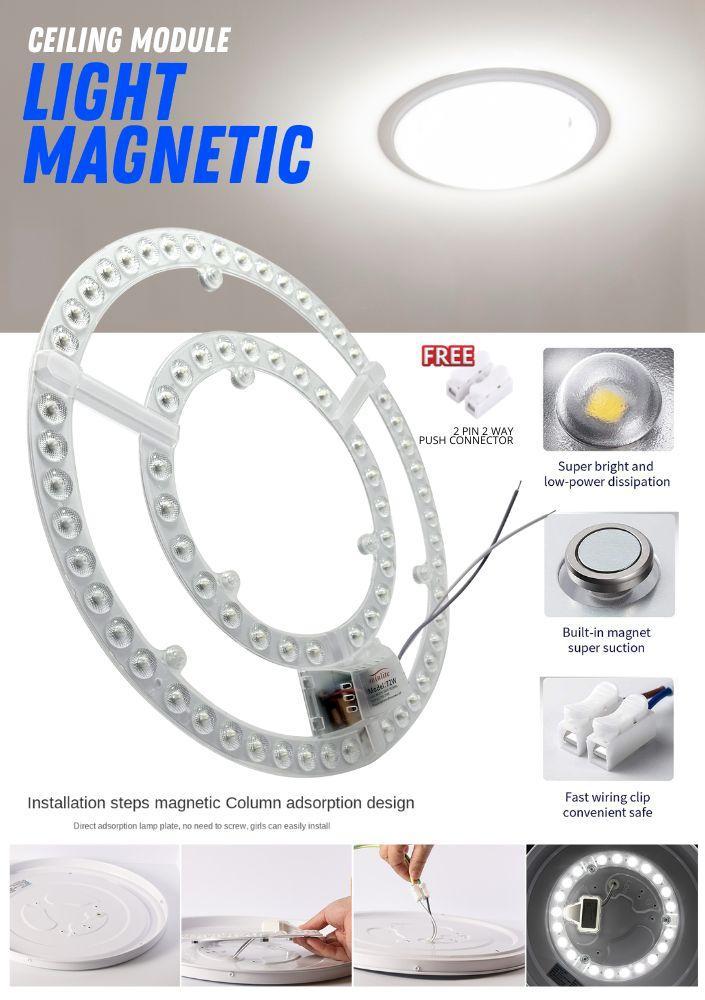 LED Magnet Module Light Ceiling Light Lampu Downlight Lampu Siling ...