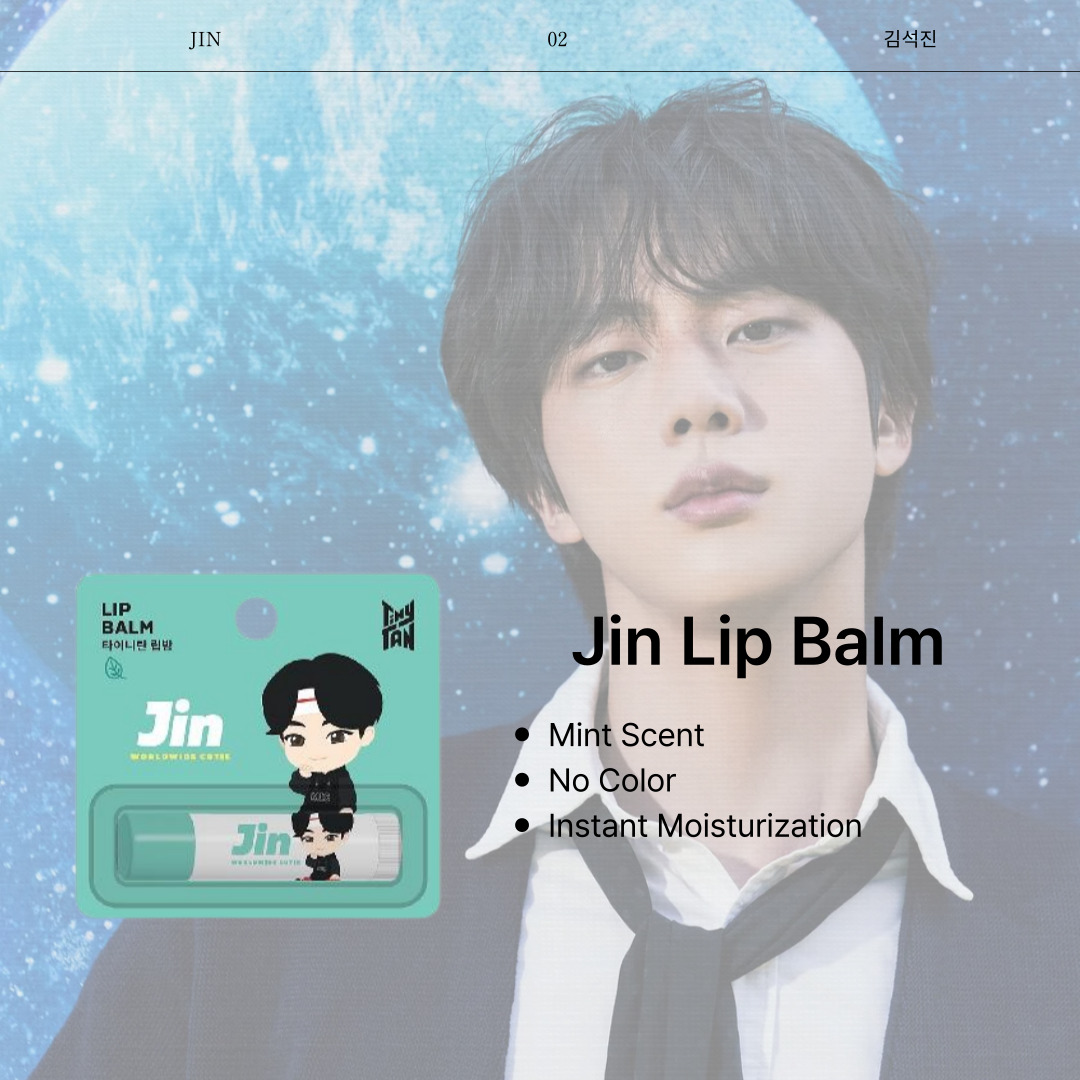 Tiny Tan BTS Lip Balm Bibir 7 types 5g rm jin suga jimin jhope v ...