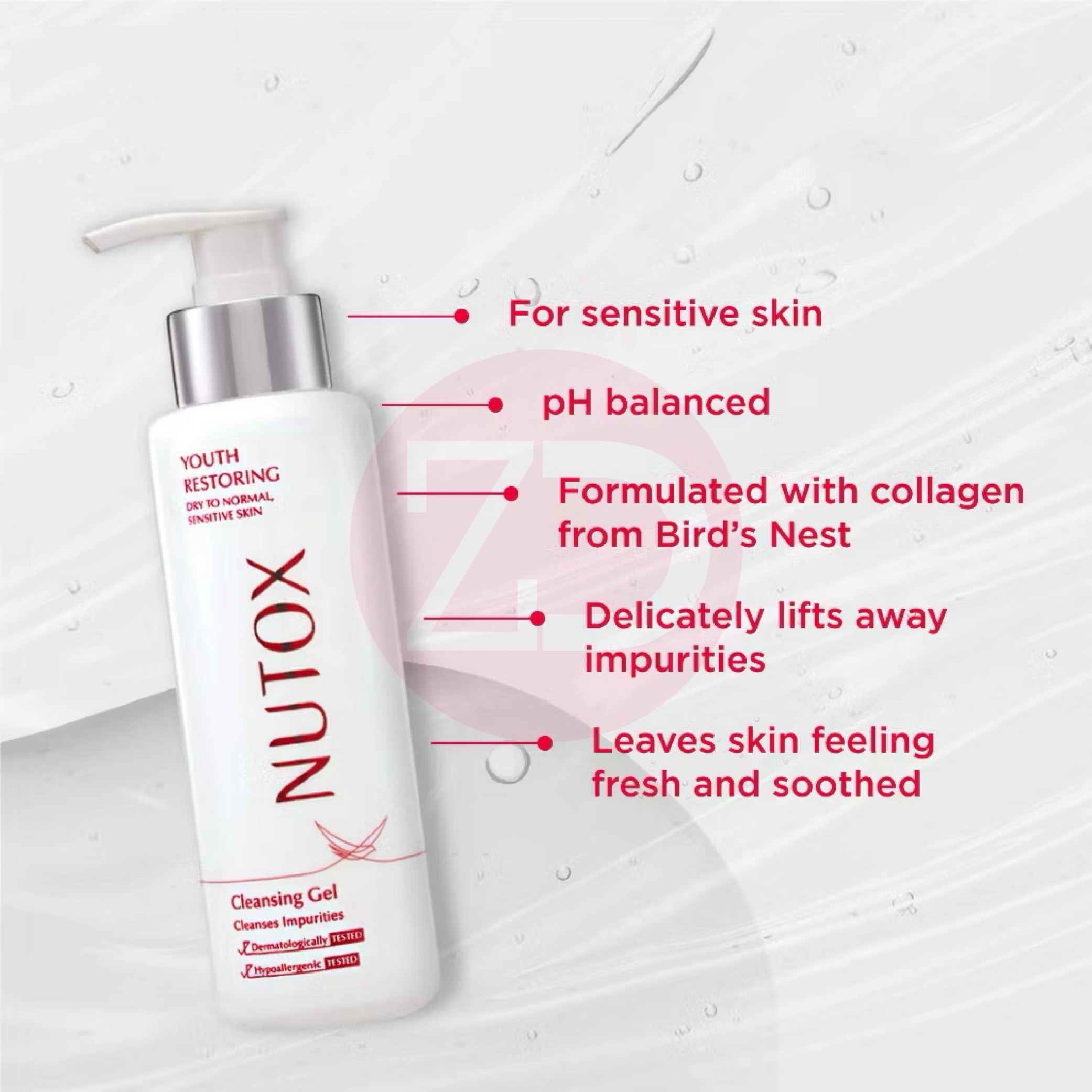 [BUNDLE OF 2] NUTOX Youth Restoring Cleansing Gel 150ml x2 (Dry to ...
