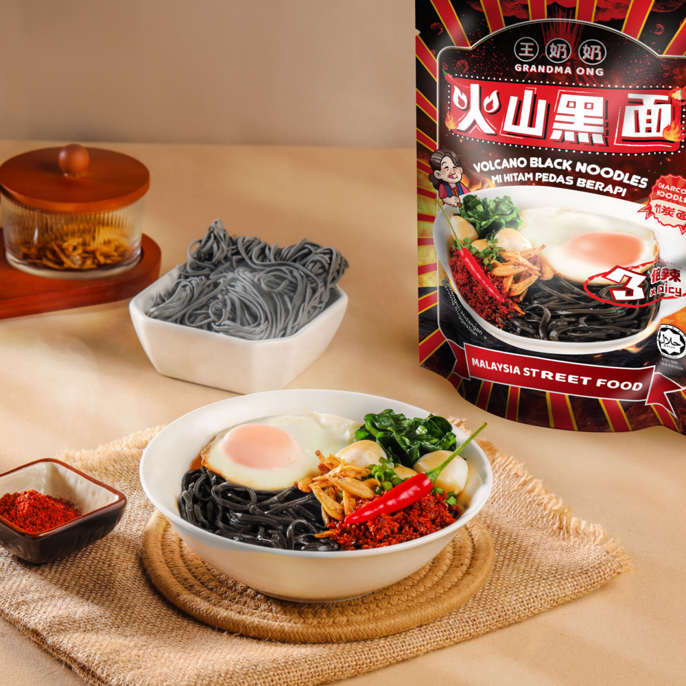 Grandma Ong Volcano Black Noodles ]/Grandma Ong Volcano Black Color ...