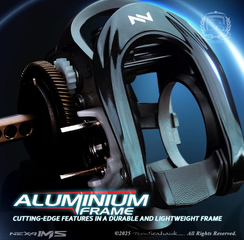 TEAM SEAHAWK NEXA IMS 60HSL & 60XHSL BAITCASTING REEL. LEFT HANDLE ONLY ...