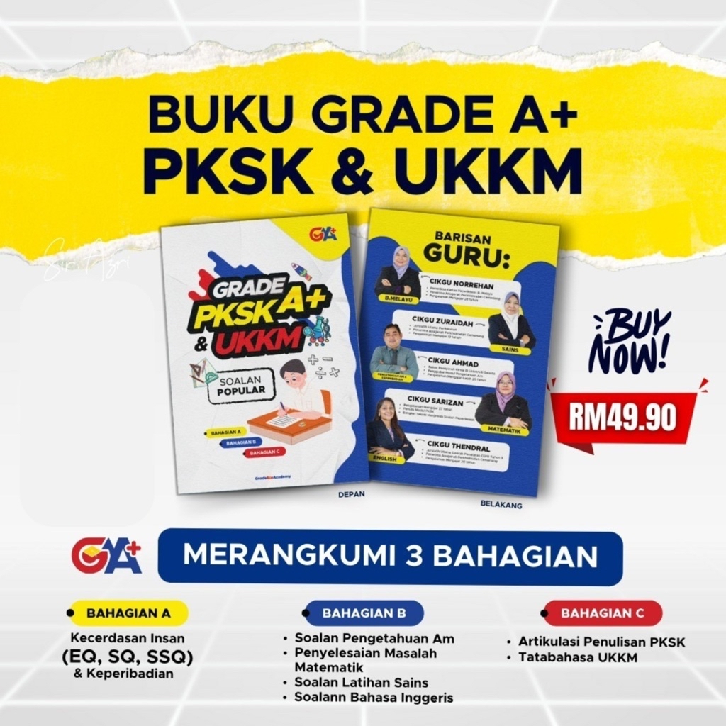 PKSK Edition 2025 | Grade A+ PKSK & UKKM Book Year 6 | Format SBP MRSM ...
