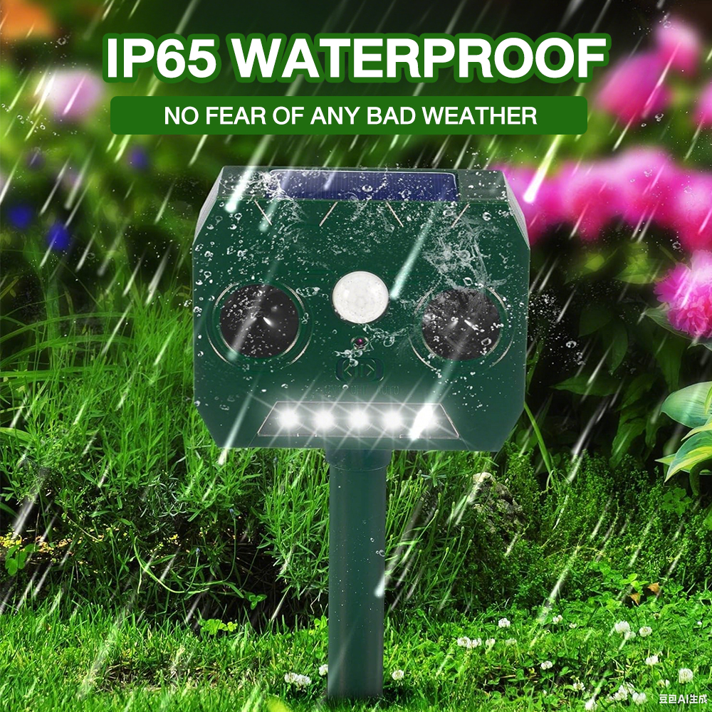 Solar Ultrasonic Animal Repeller Monkey Pest Bird Repeller Alat ...