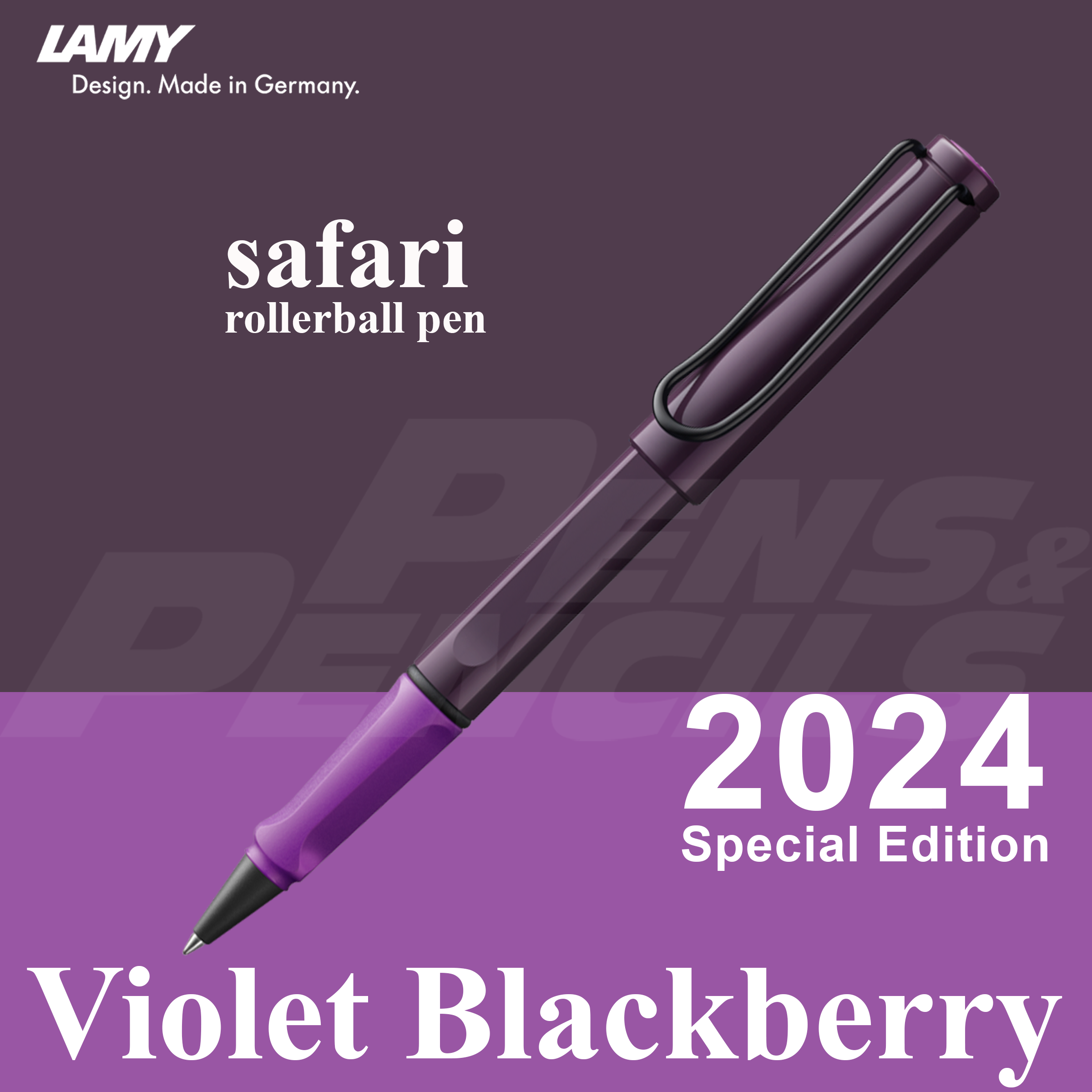 LAMY safari Rollerball Pen Pink Cliff & Violet Blackberry (2024 Special ...