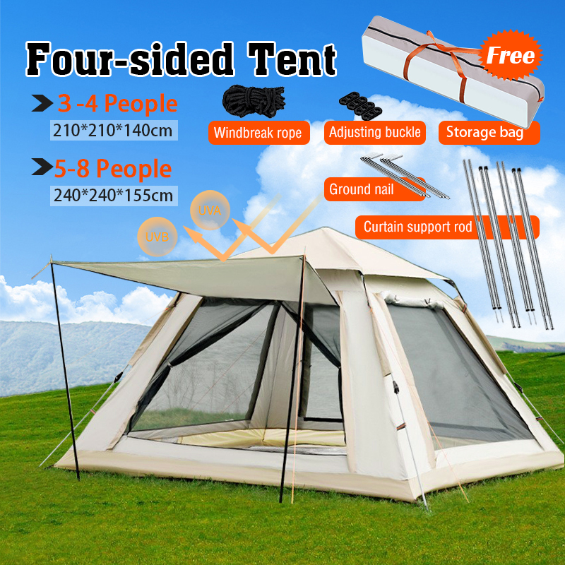 M'sia Camping tent 3-4 person Pop Up Tent Privacy Outdoor Shower Camp ...