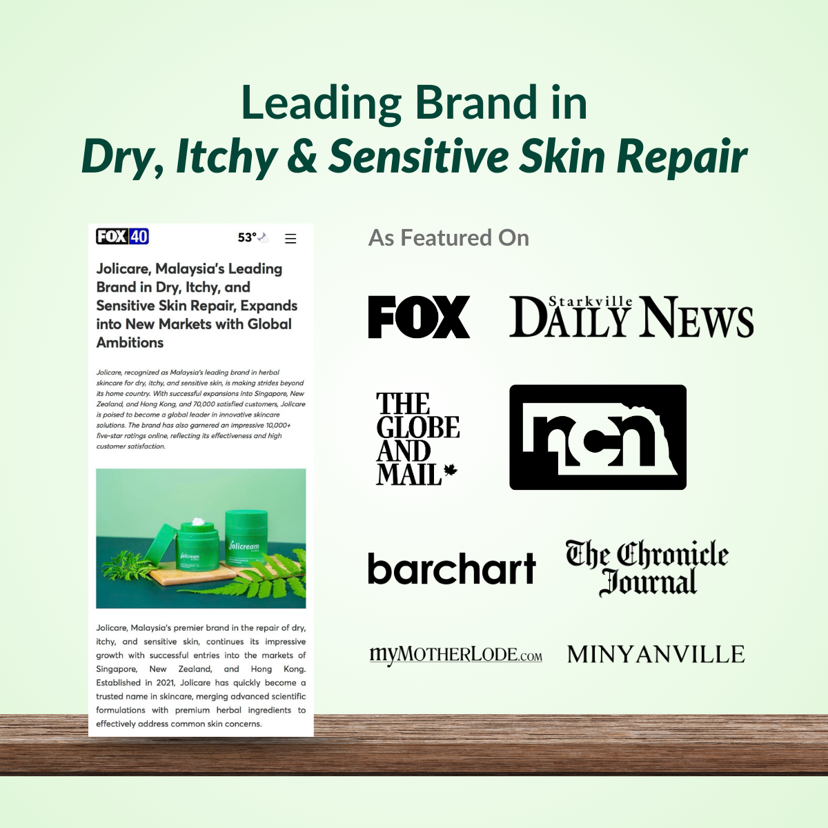 Jolicare Cream - Herbal Repair For Dry Itchy and Sensitive Skin | Baiki ...