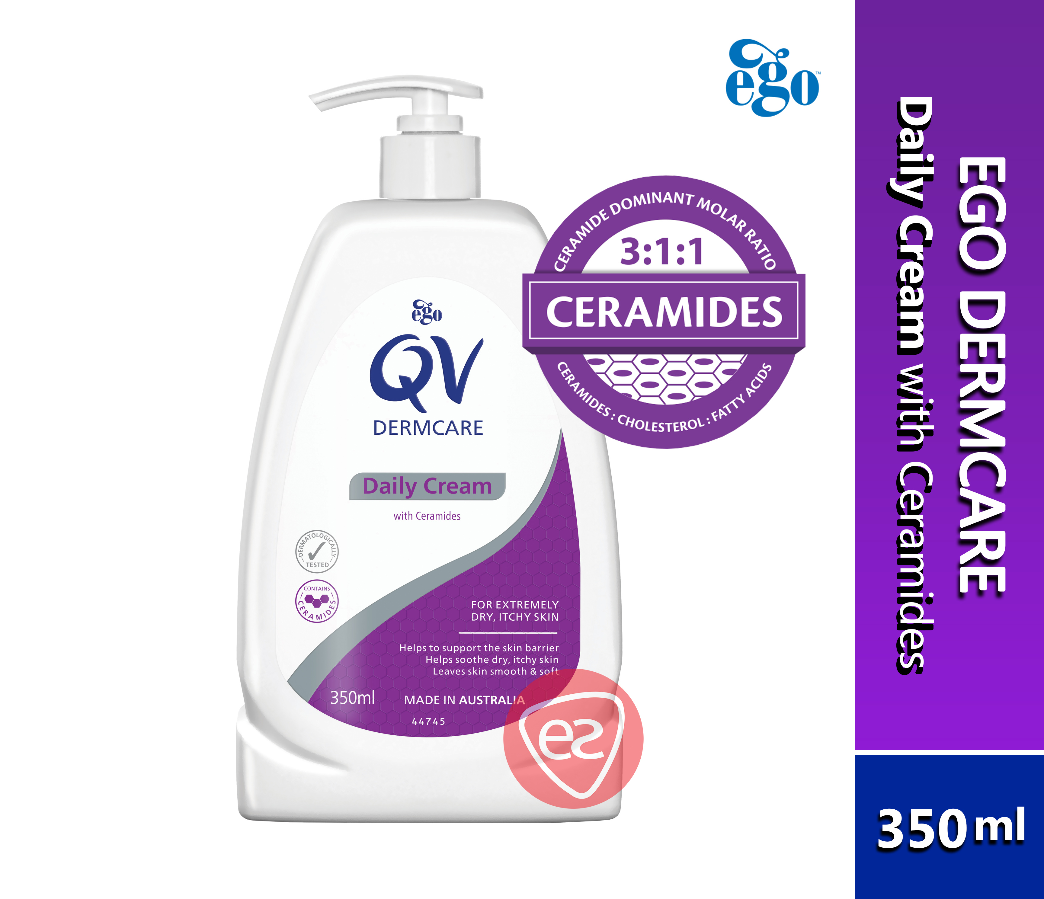 Ego QV Dermcare Daily Cream With Ceramides 350ml (was known as ...