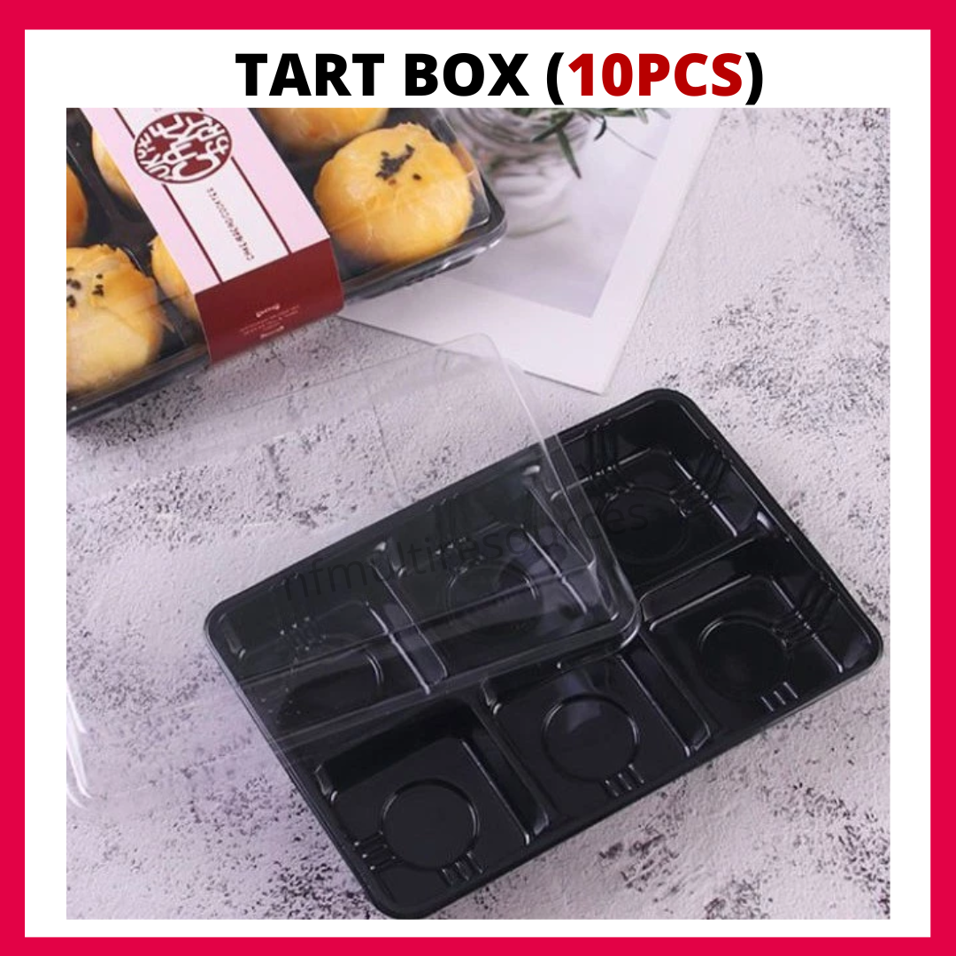 Disposable Plastic Packaging of 6 Holes Tart Box for Egg Tart Fruit ...