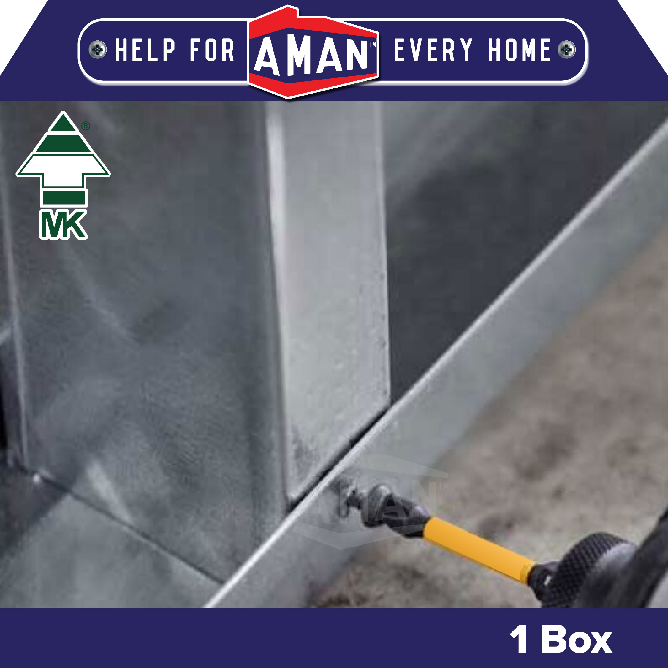 MK Self Tapping Screw Wood Chipboard Screw Skru Kayu Nickel Pan Head 4 ...