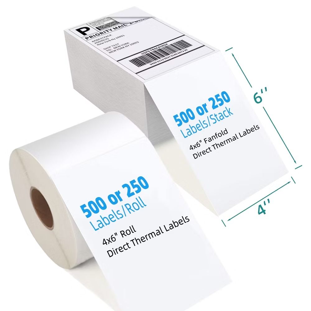 Thermal Paper Label Sticker Shipping Courier Airway Bill Consignment ...