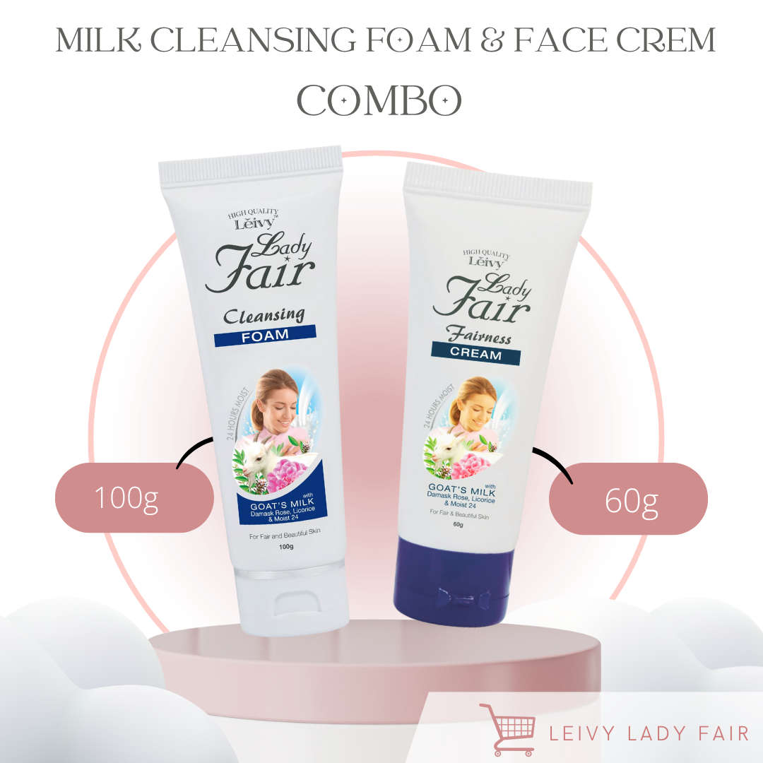 Combo Set Lady Fair Facial Wash + Face Cream | Shopee Singapore
