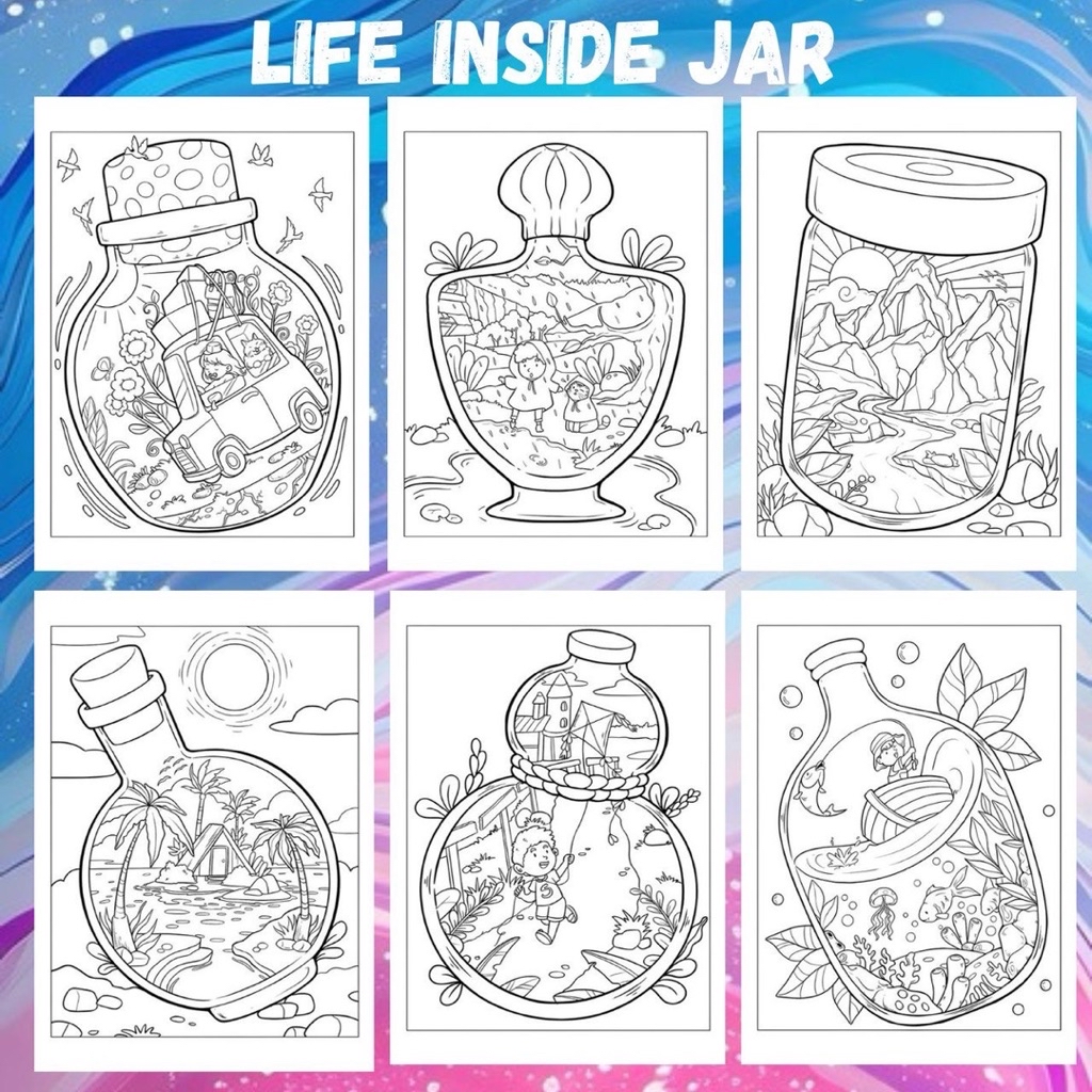 LIFE INSIDE JAR – Coloring Book For Children, Teenagers & Adults ...