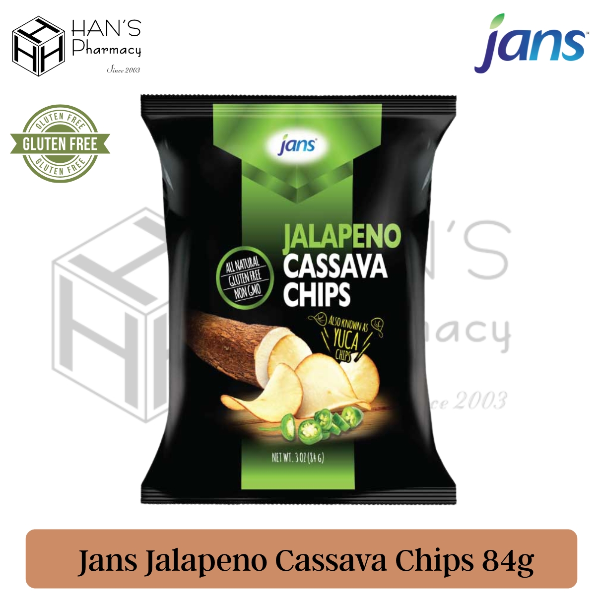 Jans Jalapeno Cassava Chips 84g | Shopee Singapore