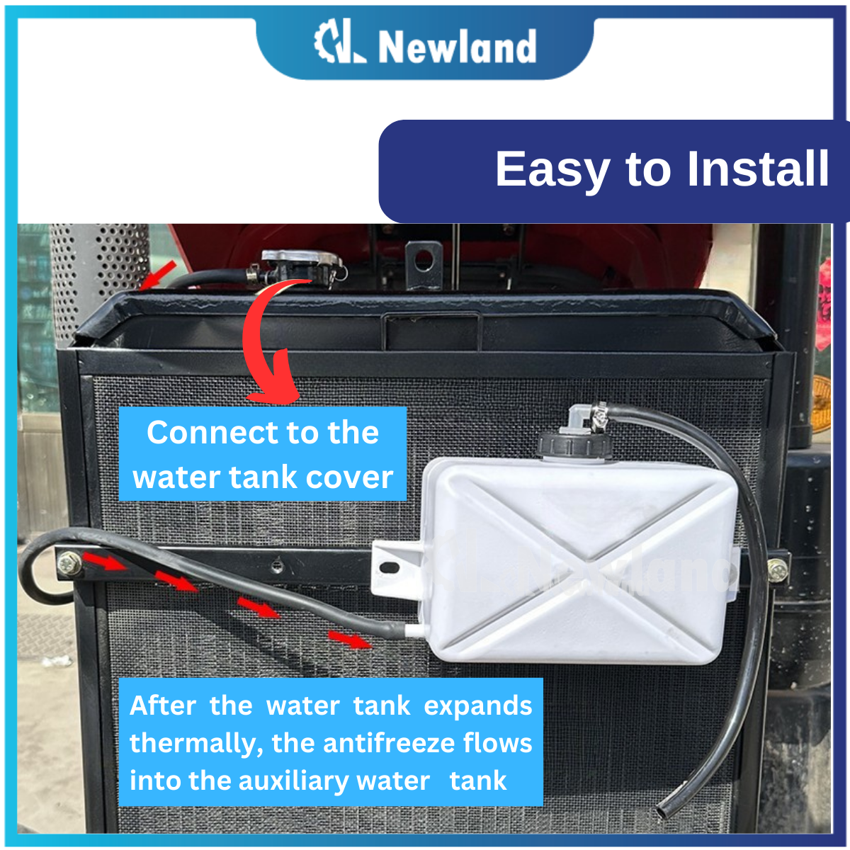 Tangki Air Bantu / Auxiliary Water Tank Excavator Expansion Overflow ...