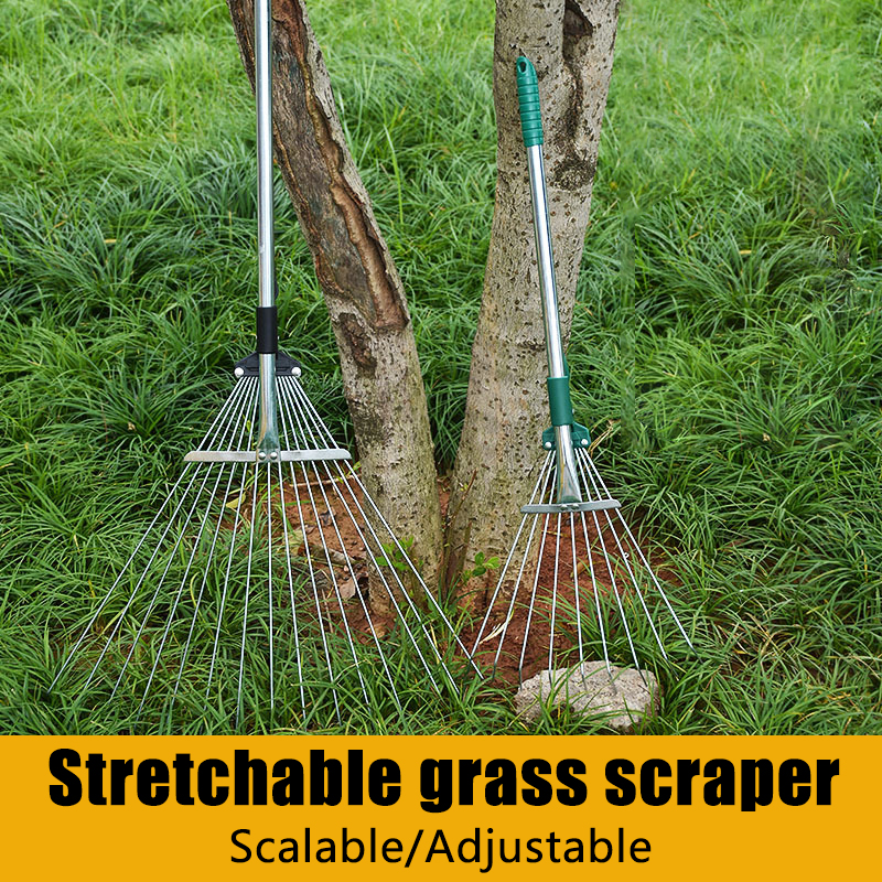 Scalable Iron Rake Grass Rake Garden Steel Leaf Raker Pencakar Rumput ...