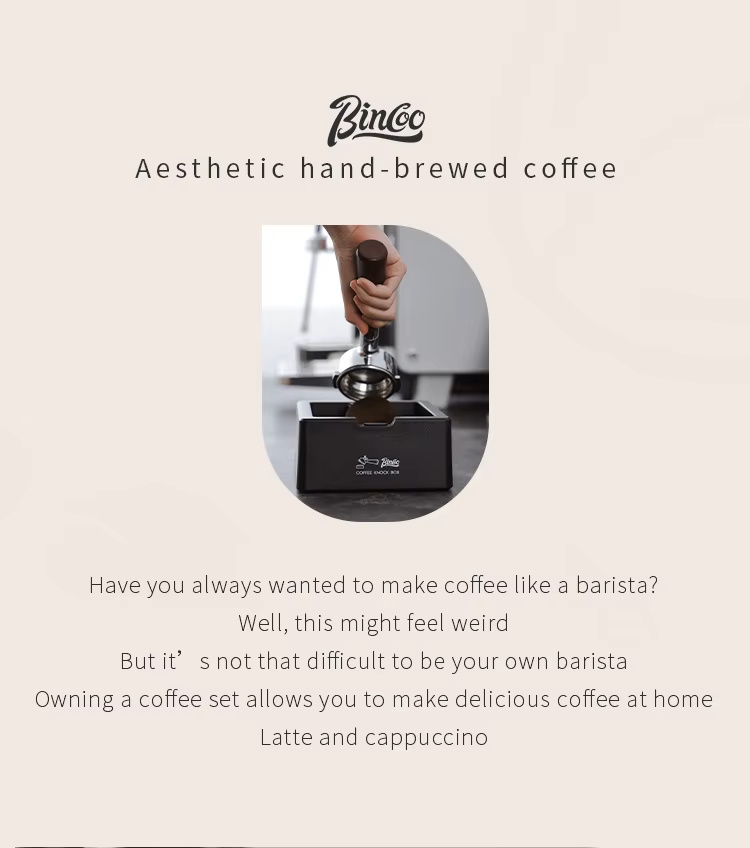 Bincoo Espresso Knock Box | Home Barista Waste Bin for Coffee Grounds ...