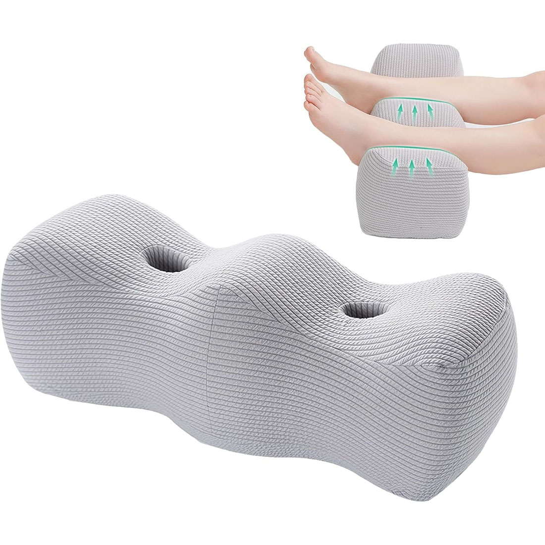 Leg Pillow for Leg and Knee Support Memory Foam Knee Pillow Leg ...