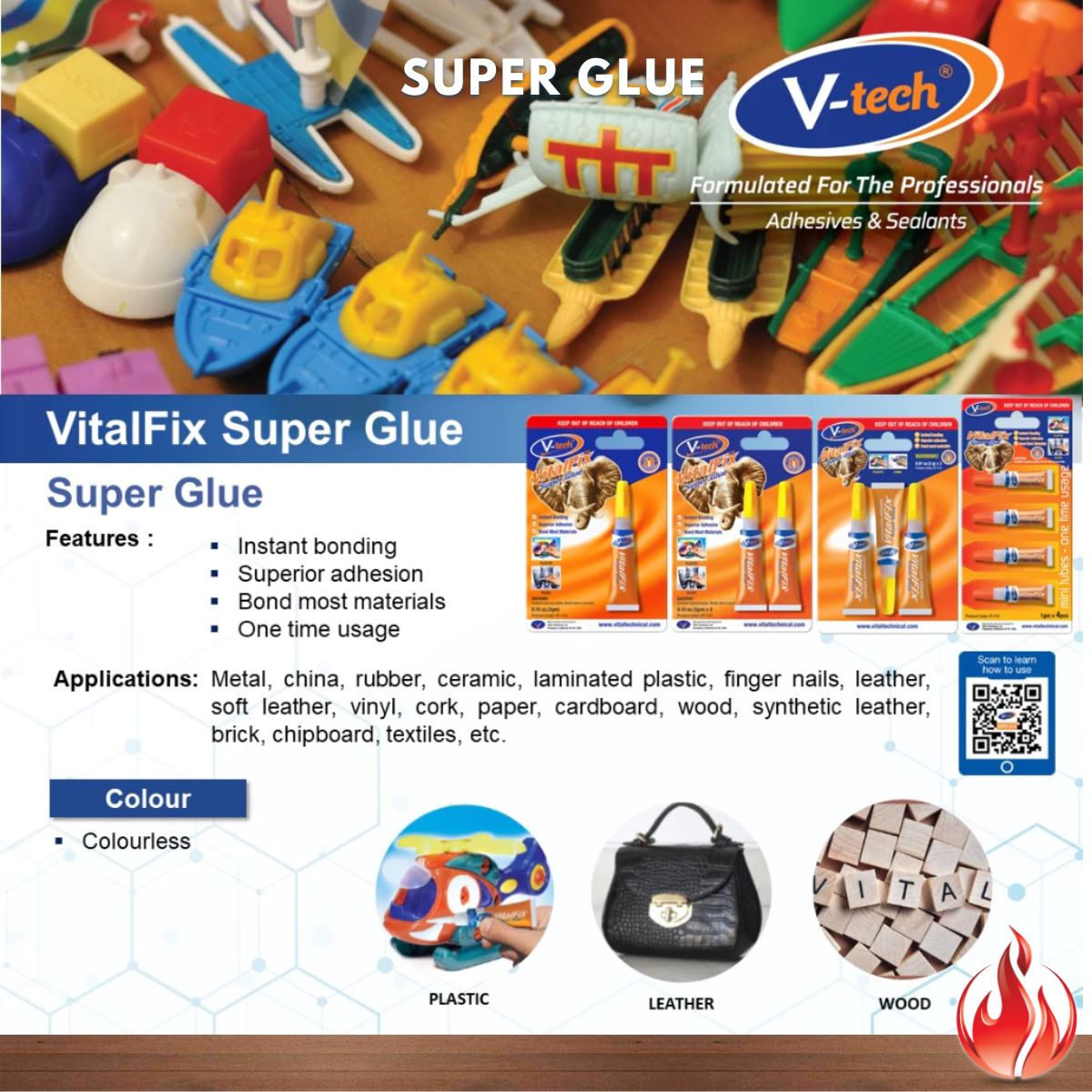 VTech Super Glue 502 VT802 20g / VT110 / VT119 | Instant Dry 5 Sec ...