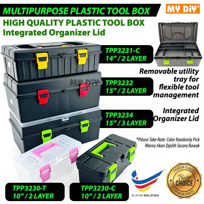 DIY Online4u - 10inch 14inch or 15inch Quality Plastic Tool box ...