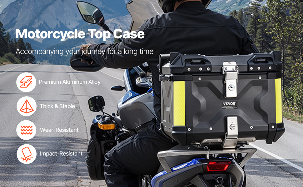 Aluminum Alloy TOP BOX Motorcycle Rear Trunk Motorbike Tail Box IP68 ...