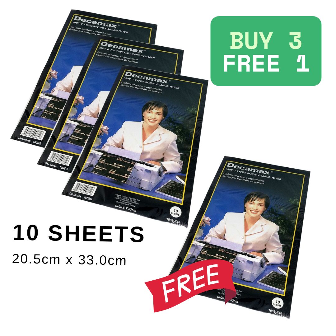 Decamax Typewriting Carbon Paper A4 - Blue / Black / 10pcs / 50pcs ...