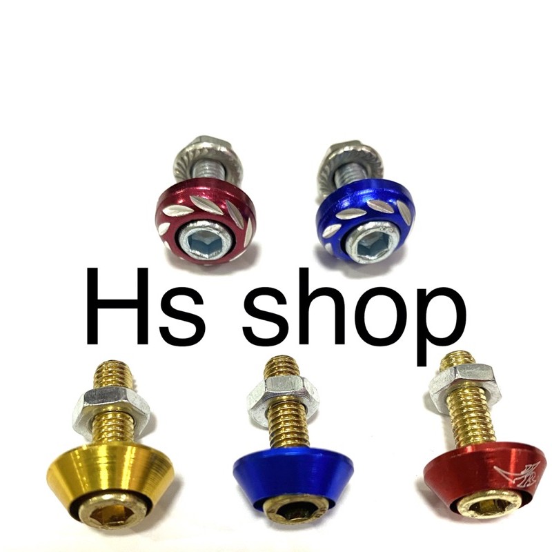 M6 NUMBER PLATE SCREW MOTOR ALLEN KEY NUT SKRU LESEN PLATE MOTORCYCLE ...