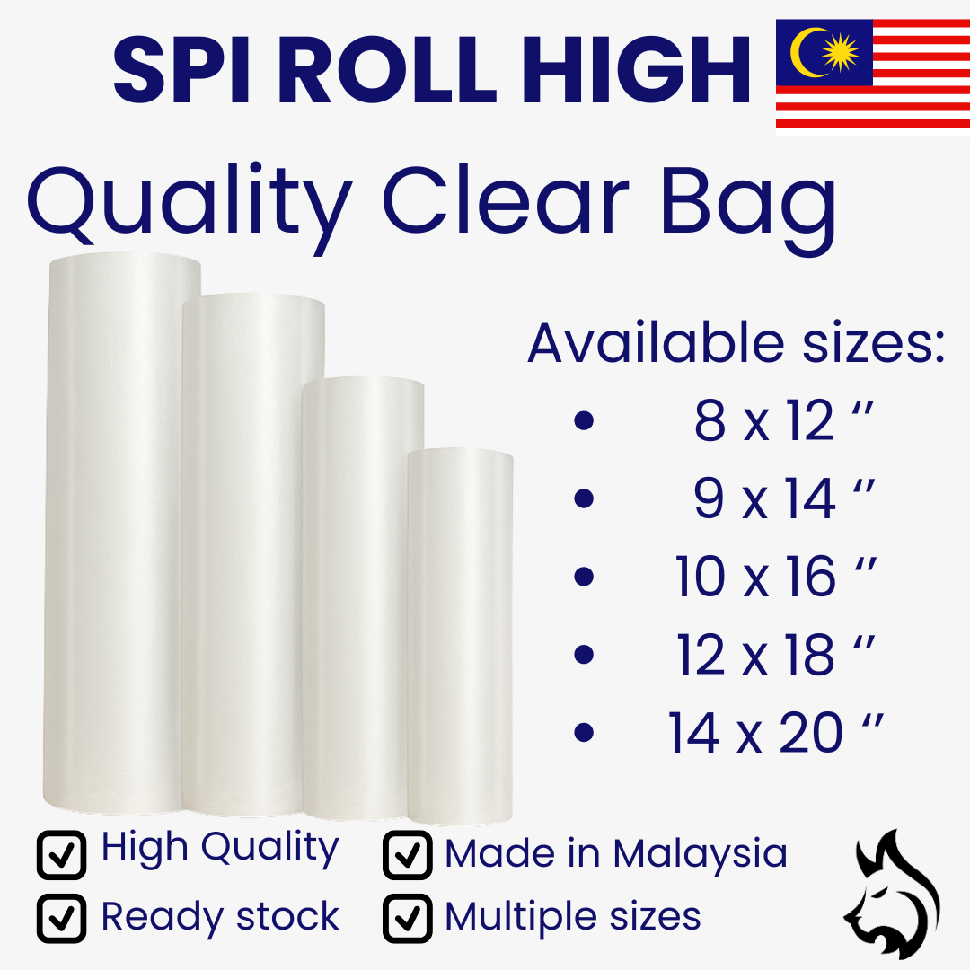 SPI HDPE Bag On Roll |Clear HM Roll Plastic Bag|Multiple Sizes|High ...