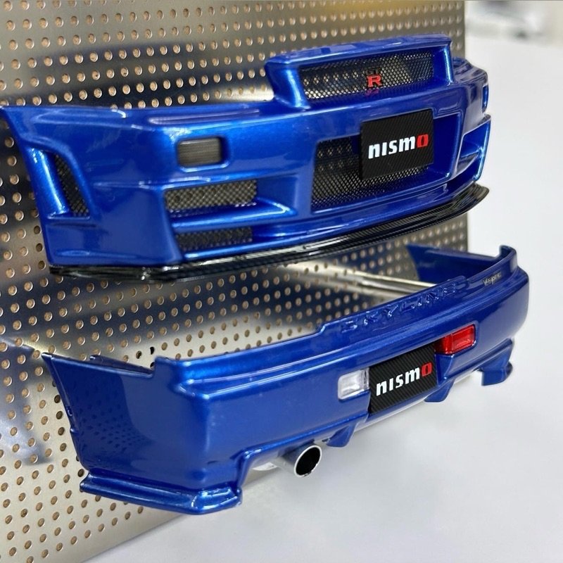 1:18 Scale Bumper Display Frame Honda S2000 Bumper and Nissan R34 ...