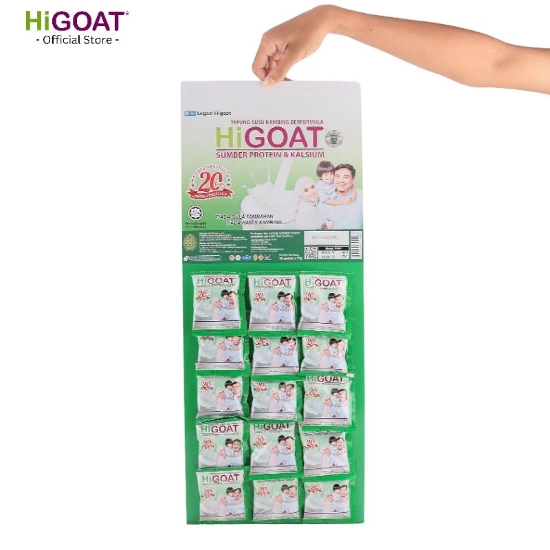 HiGOAT Bottle 500g | Pek 15 Sachet | Chocolate Bottle 500g Goat Milk ...