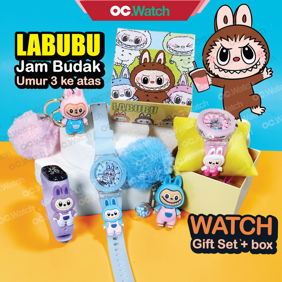 OCwatch Watch Labubu Watch Set Boys Girls Watch Labubu Watch Boy Gift ...