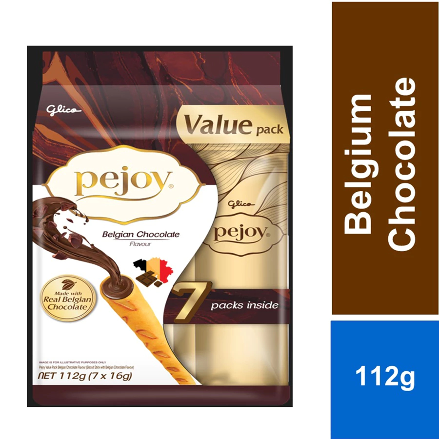 Glico Pejoy Family Pack Chocolate Flavour Biscuit Stick 7 Packs 126g ...