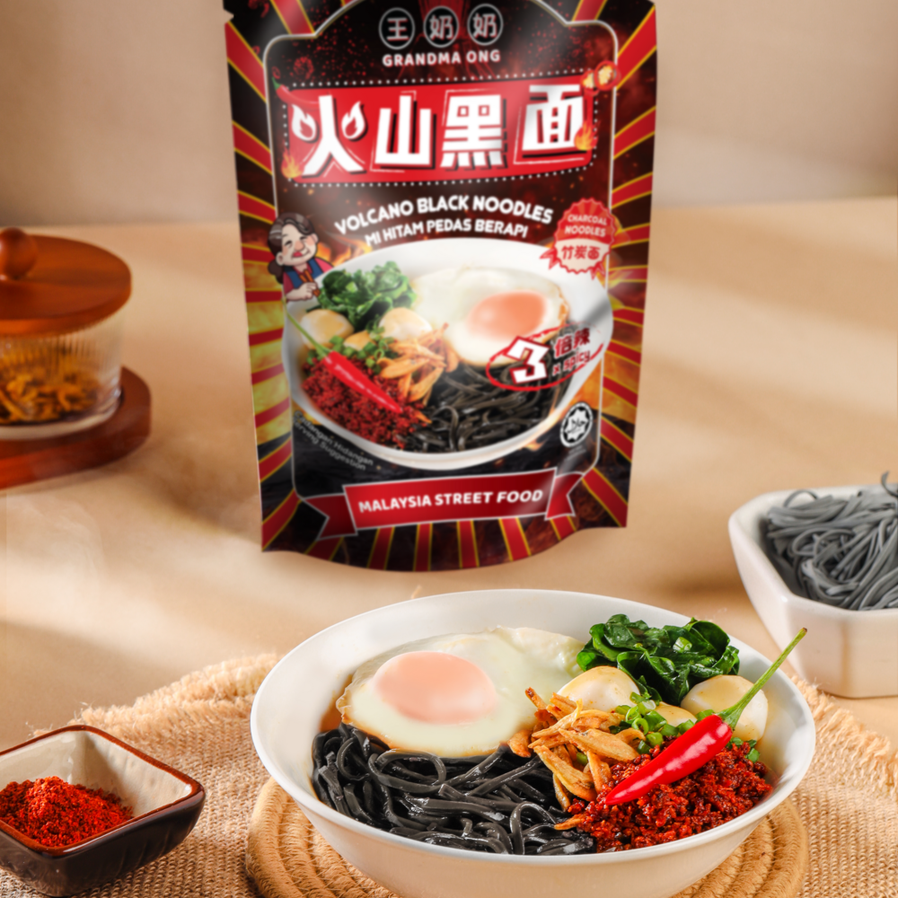 Grandma Ong Volcano Black Noodles ]/Grandma Ong Volcano Black Color ...