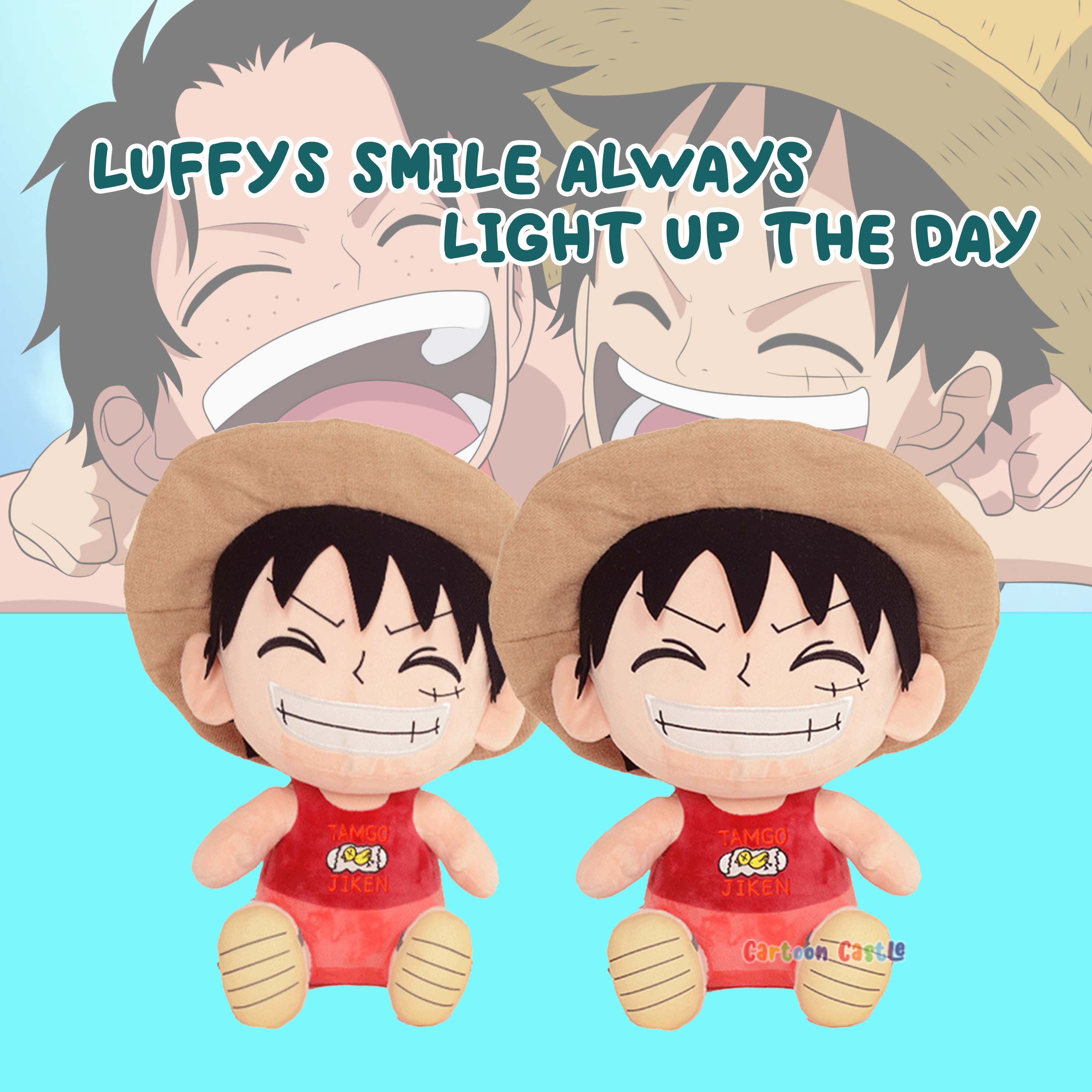 One Piece Plush Doll Keychains Luffy Chopper Laboon Plushie Toy Doll ...