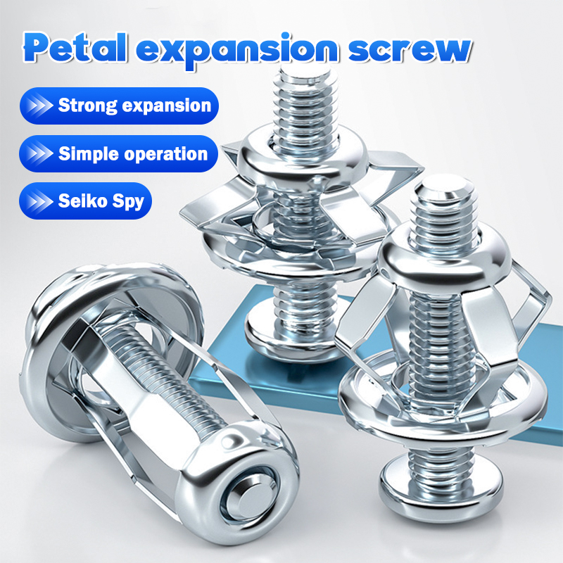 10Pcs M4/M5/M6/M8 Jack Nuts Metal Screw Petal Nuts Rivet Nut Wall Plug ...