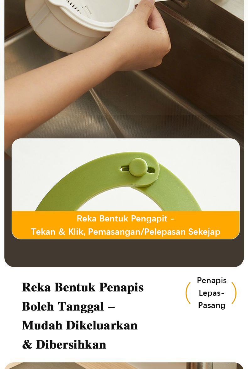 ELEGANT Kitchen Sink Strainer Basket, Detachable Multifunctional ...