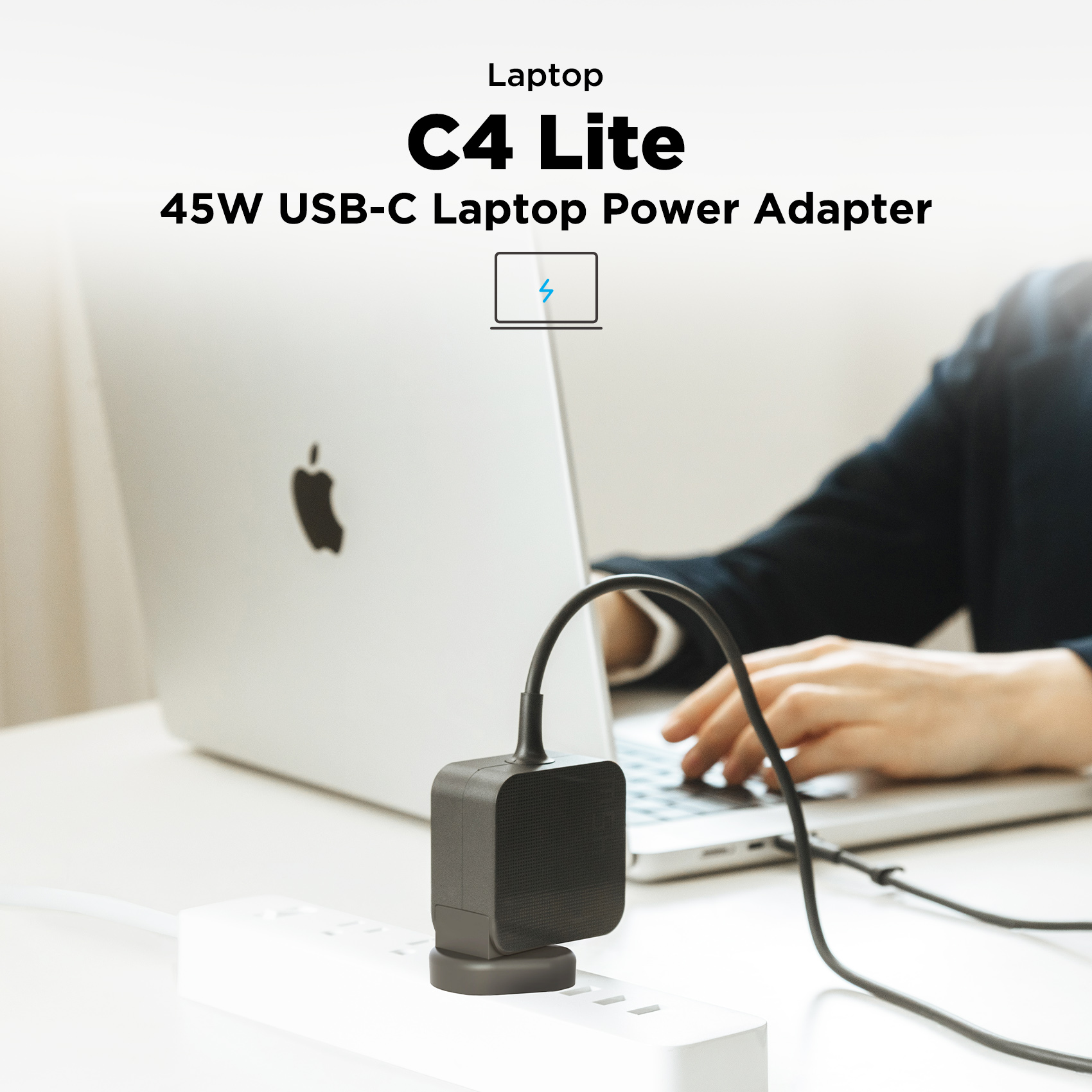 Innergie C4 Lite Laptop Charger 45W USB-C Type-C PD Fast Charging ...