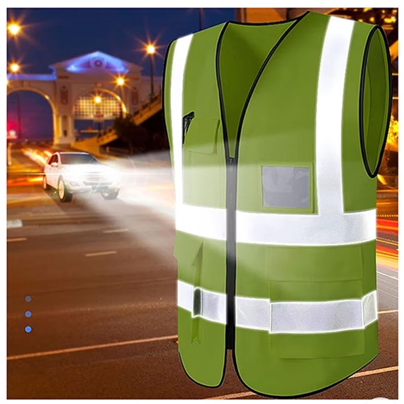 Kim.S Safety Vest Security Guard High Viz Reflective Vest Oxford Fabric ...