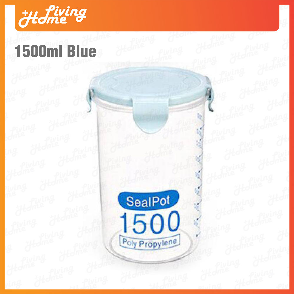 Air Tight Seal Round Plastic Storage Container Bekas Plastik Simpan ...