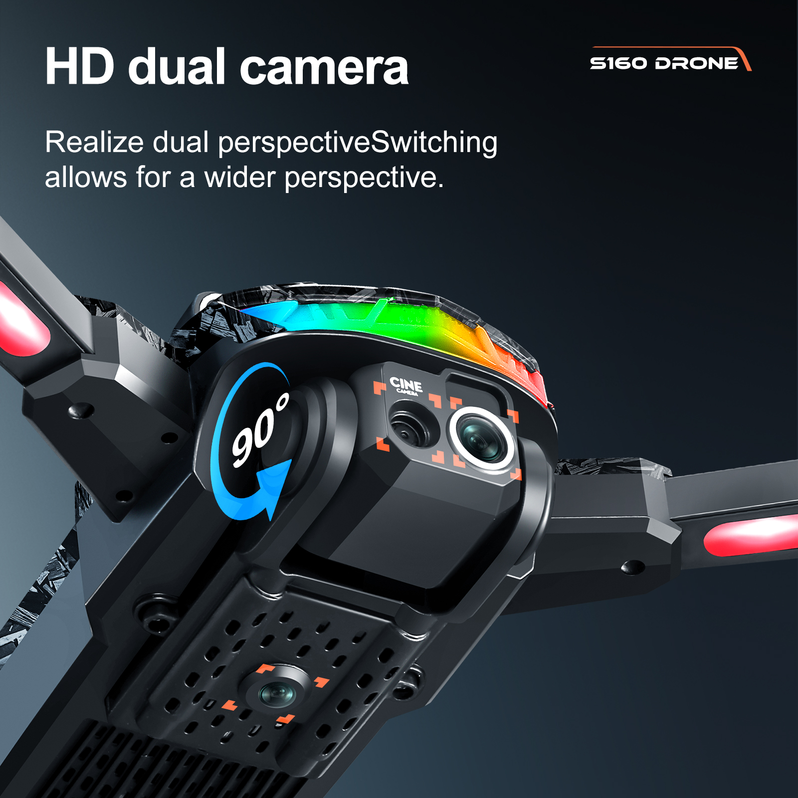 S160 Drone with screen display 4K HD drone obstacle avoidance ...