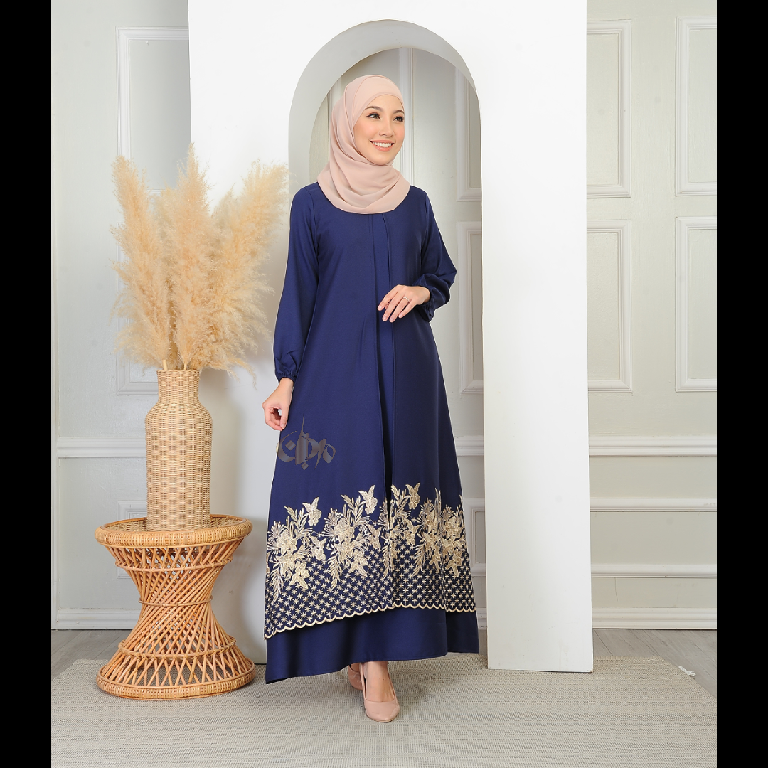 Jubah Dress Abaya Sulam Viral MC175 | Shopee Singapore