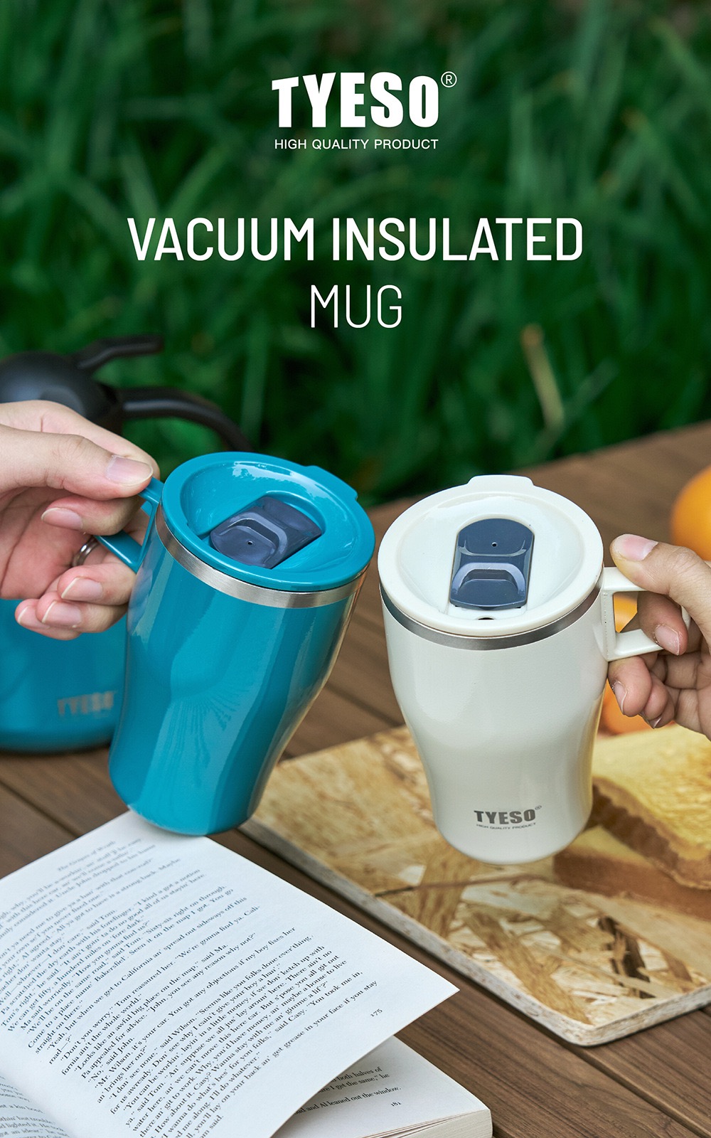 TYESO Insulated Thermal Coffee Cup Hot And Cold (400ml/500ml) TS-8878/TS-8879 | Shopee Singapore