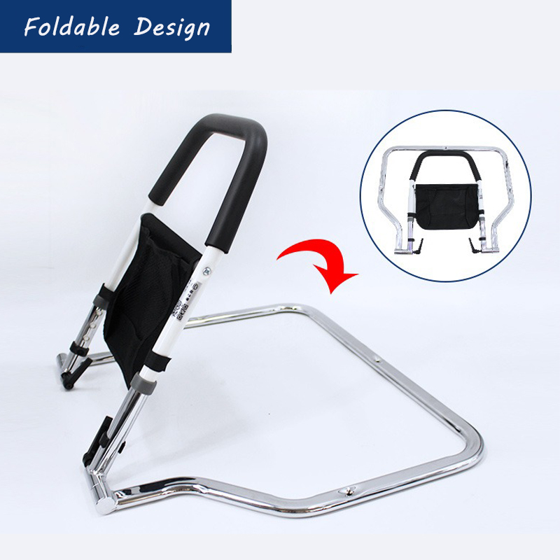 Bed Rails for Elderly Adults Safety Foldable Bed Assist Rail Adjustable ...