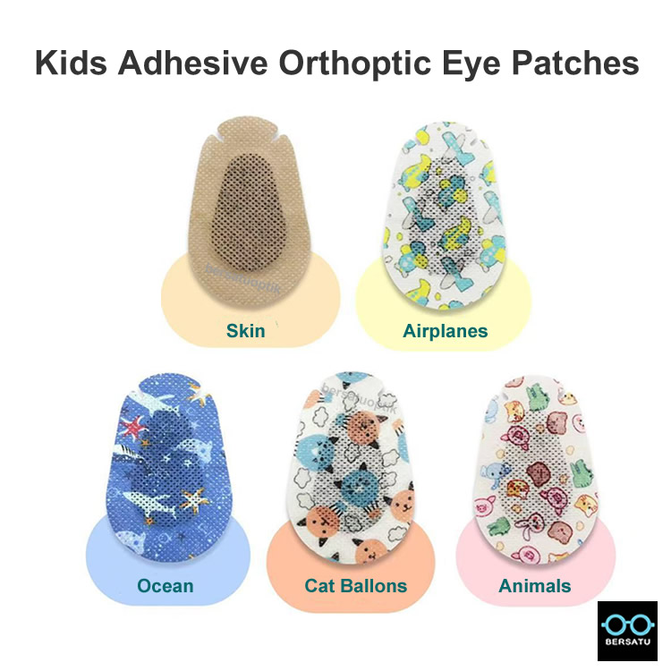 Children's Cartoon Adhesive Orthoptic Eye Patches 5 pcs Individually ...