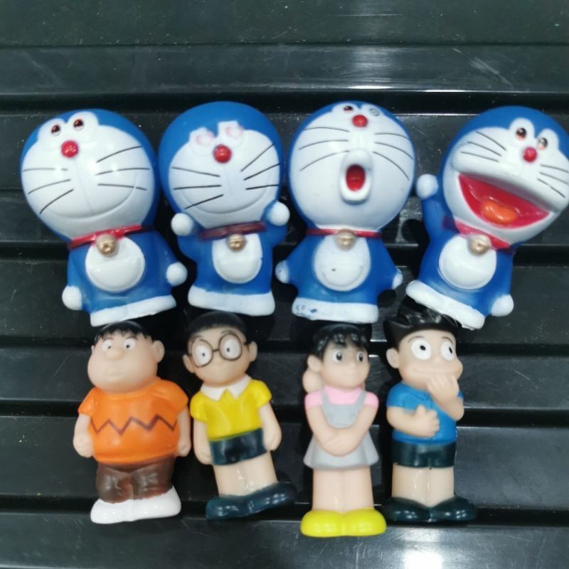 Doraemon Family Plastic Figurine Set Doraemon Family Cake Topper ...