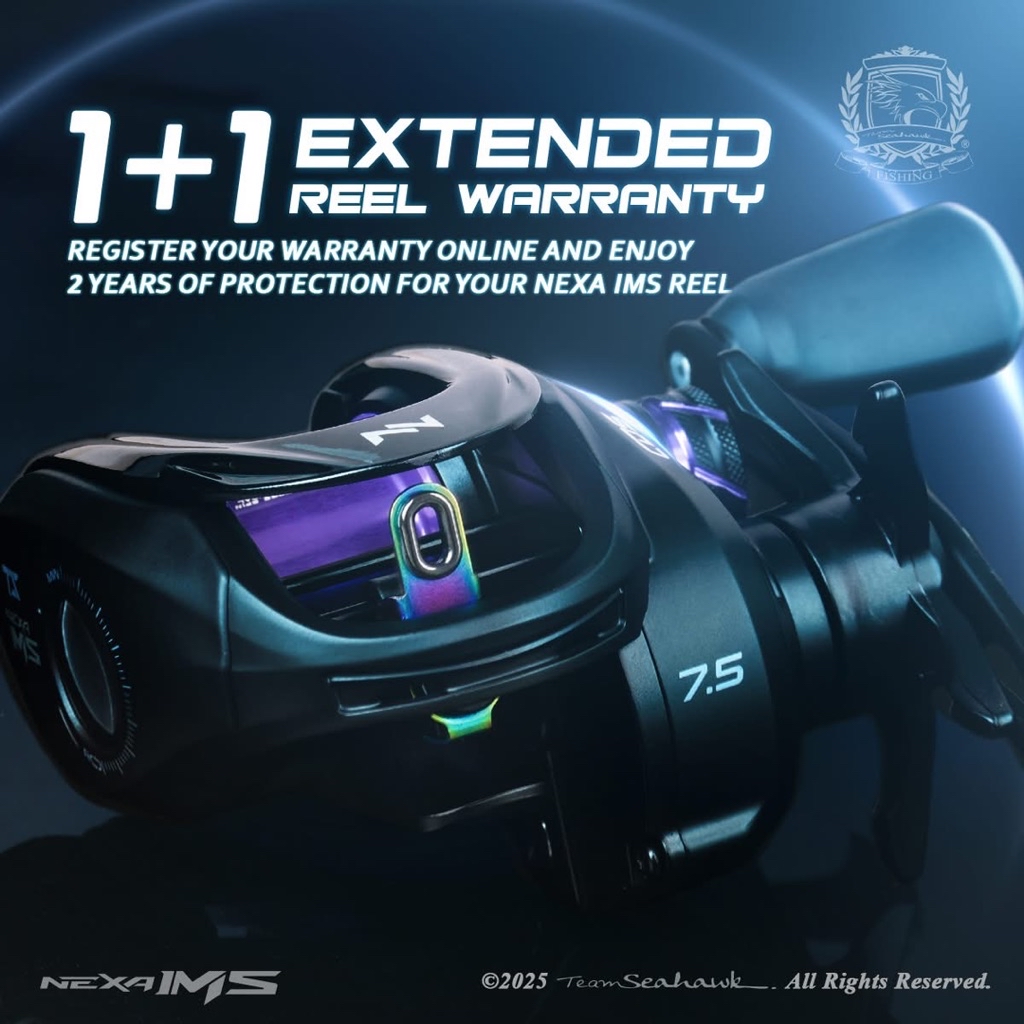 Team Seahawk NEXA IMS 60 HSL XHSL Baitcast Reel BC Baitcasting DC ...