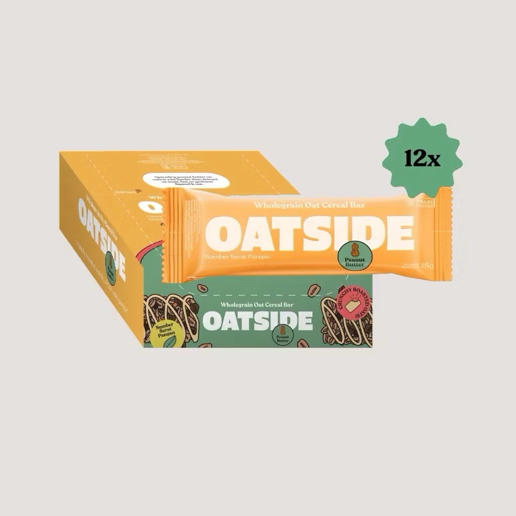 (Halal) Oatside Wholegrain Oat Cereal Bar -12 Bar | Shopee Singapore