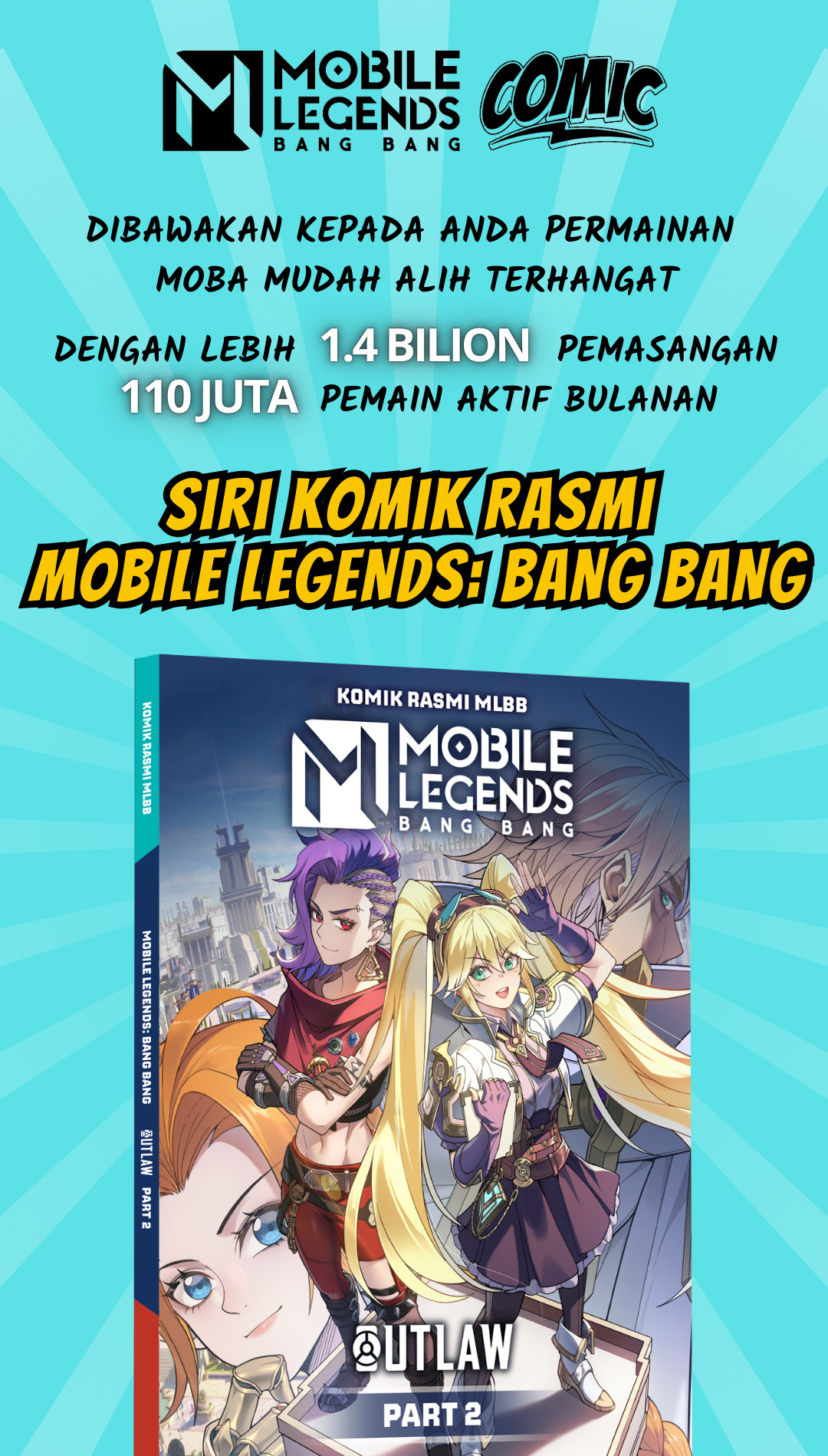 MLBB OFFICIAL COMIC BOOK OUTLAW PART 2 BUKU KOMIK RASMI MOBILE LEGENDS ...