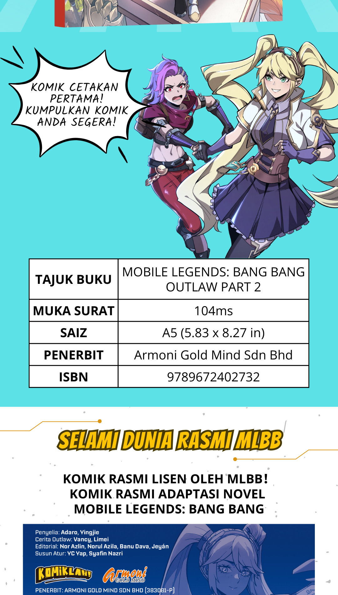 MLBB OFFICIAL COMIC OUTLAW PART 2 KOMIK RASMI MOBILE LEGENDS BANG BANG ...