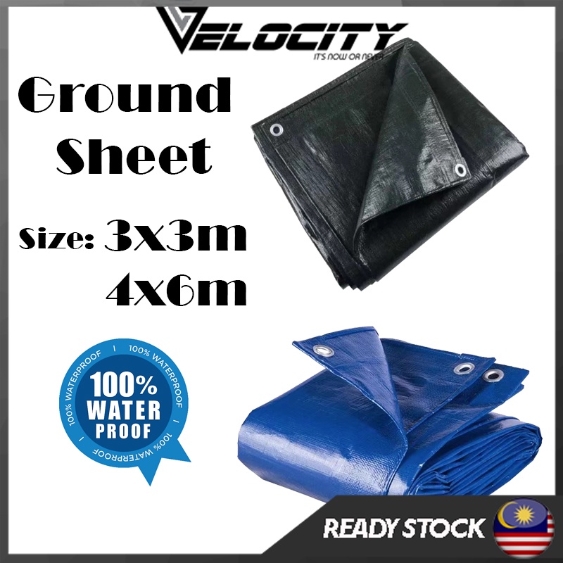 VELOCITY Ground Sheet Camping Waterproof Mat Kalis Air 120gm ...